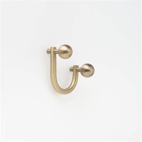 Sphere Hook Aged Brass Lo And Co