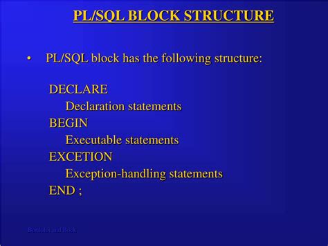 ppt pl sql introduction powerpoint presentation free download id 313876