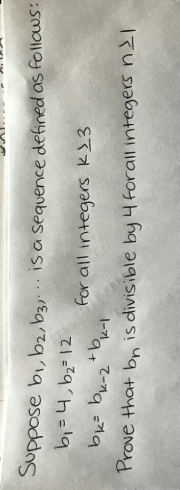 Solved Uppose B B2 B3 Isa Sequence Definedas Follaus Bi