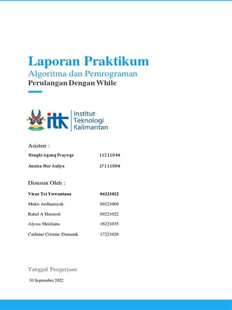 Perulangan Dengan While Dalam Praktikum Algoritma Dan Pemrograman Pdf
