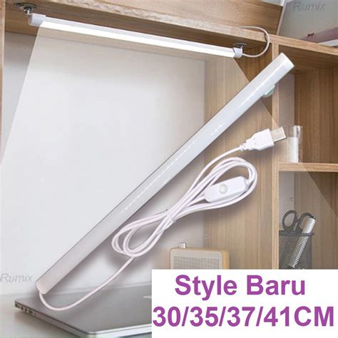 Jual Lampu Neon Panjang Cm Cm Strip Tabung Led Usb Belajar Kerja Rumah Dapur Tempel