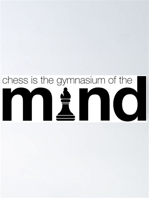 Mind Chess Typography With Blaise Pascal Quote Poster For Sale By Panostsalig Redbubble
