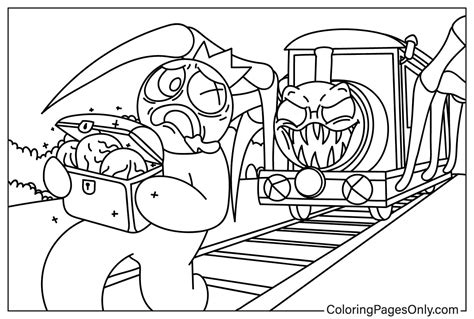 Ausmalbilder Eisenbahn Tschu Tschu