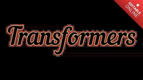 Transformers Basketball Text Effect Generator