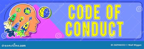 Handwriting Text Code Of Conduct Business Overview Ethics Rules Moral
