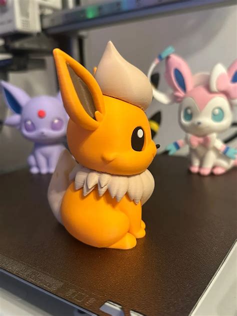 Flareon Chibi By Atseini Makerworld Download Free 3d Models