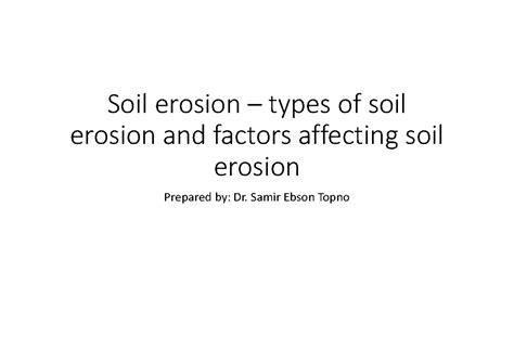 Types Of Soil Erosion And The Affecting Factors Soil Erosion Types