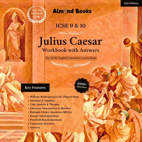 Almond Books Icse Julius Caesar Workbook With Answers Class 9 And 10 Almond Books