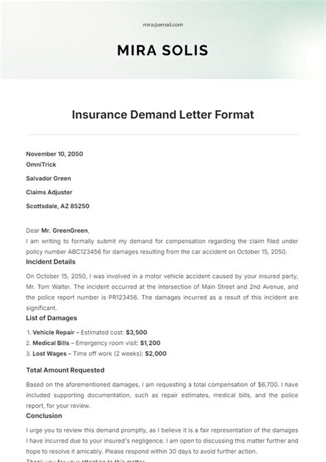 Free Employment Demand Letter Template To Edit Online