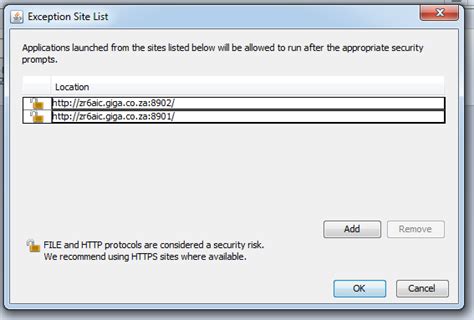 Zr6aic Application Blocked By Security Settings Java Error When