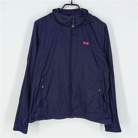 케이투 여 후드고정 바스락 얇은바람막이 퍼플95 헬로마켓