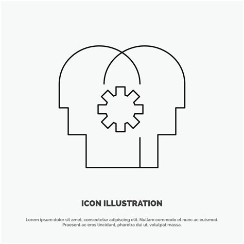 Brain Control Mind Setting Line Icon Vector 14761397 Vector Art At Vecteezy