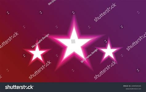 Neon Light Glowing Star Blank Star Stock Vector Royalty Free
