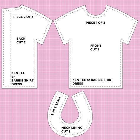 Free Ken Doll Clothes Patterns Barbie Shirt Template Barbie Shirt