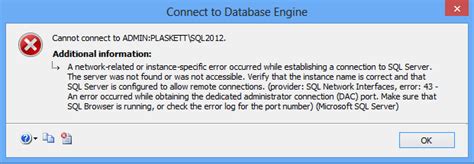 Using Named Instances Test Your Dac Connection
