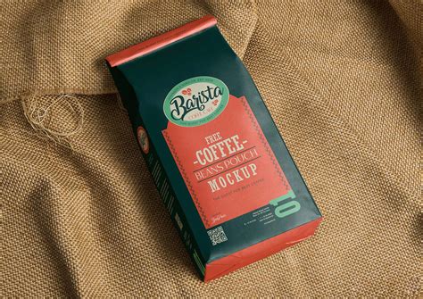 Free Coffee Bag Package Mockup Psd