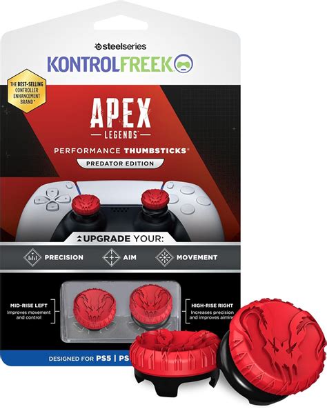 Amazon Com KontrolFreek Apex Legends Predator Edition Performance Thumbsticks For PlayStation