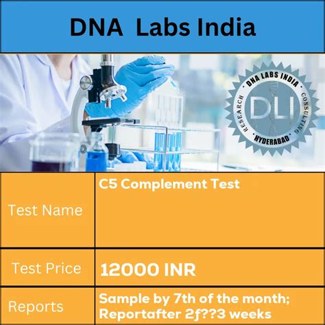 C5 Complement Test Cost 12000 Inr In India