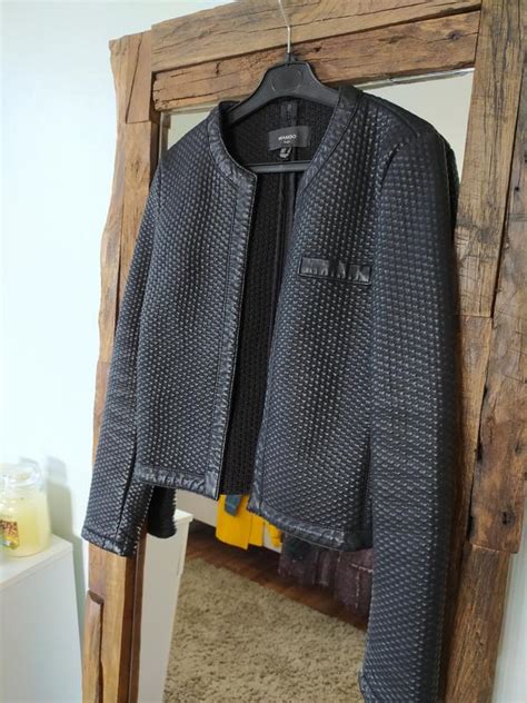 Кожаная куртка Mango — ціна 100 грн у каталозі Куртки Купити жіночі речі за доступною ціною на