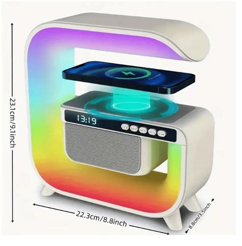 Multifunctional Smart Table Lamp Smart Wireless Bt Speaker Rhythm Rgb Light Bar Sunrise Alarm