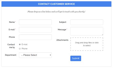 Custom Contact Form Front End Examples Plugin Company Knowledge Base