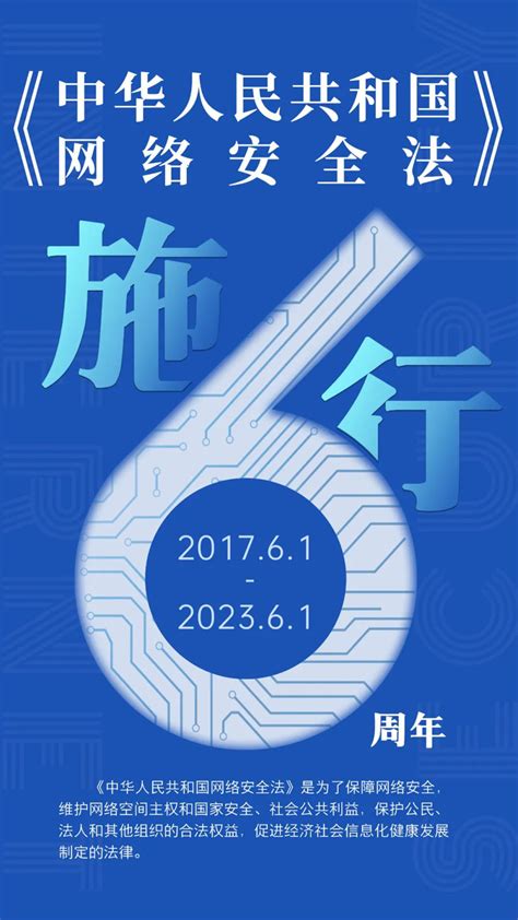 中华人民共和国《网络安全法》正式施行六周年宣传视频