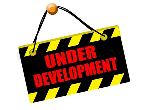 Under Development Sign Isolated On Stock Vector Colourbox