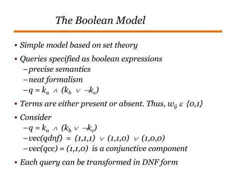 PPT The Boolean Model PowerPoint Presentation Free Download ID 5196280