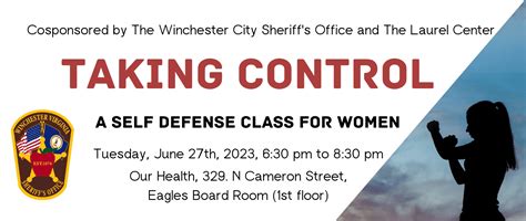 Taking Control Self Defense Class The Laurel Center