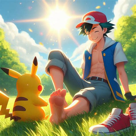 Ash Ketchum Feet 5 By Aiboysgallery On Deviantart