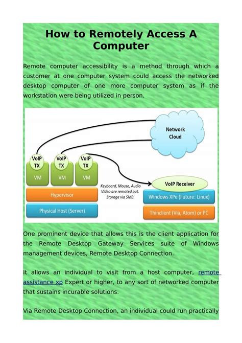 how to remotely access a computer