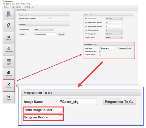 Setting Up Ptg Mode With Mplab Ipe