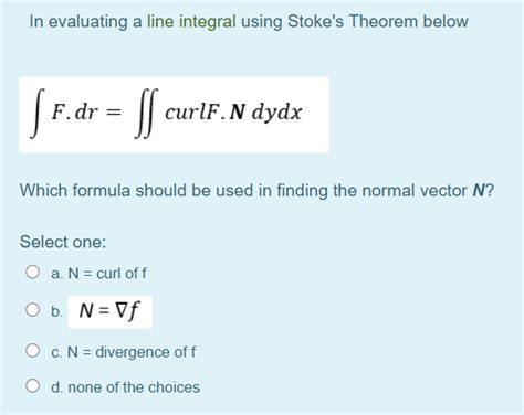 solved in evaluating a line integral using stoke s theorem
