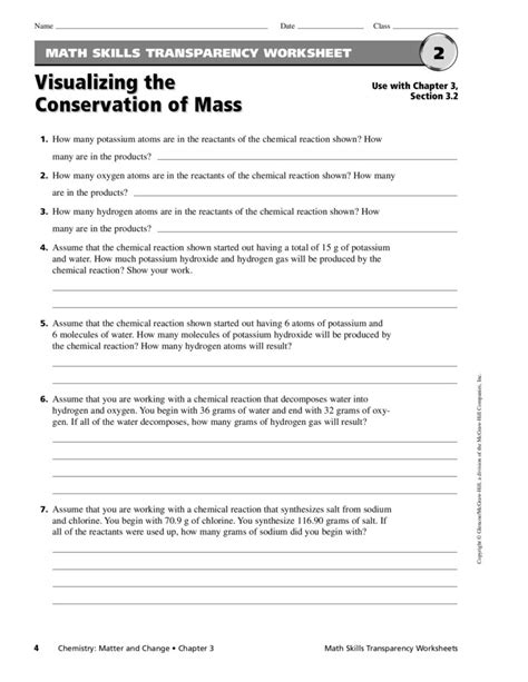Math Skills Transparency Worksheet Chapter 9 Answers