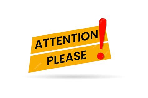 Premium Vector Important Message Attention Please Vector Element