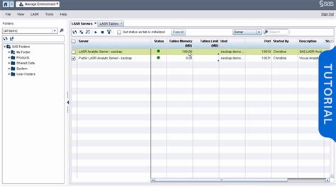 Administering Sas Lasr Analytic Servers And Lasr Tables Sas Video Portal