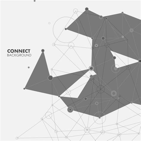 Premium Vector Abstract Polygonal With Connecting Dots And Lines