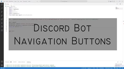 Code Your Discord Bot Hikari Navigation Buttons Youtube