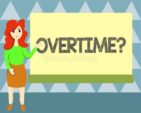 Handwriting Text Writing Overtime Question Concept Meaning Time Worked In Addition To Regular