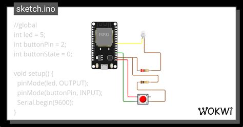 LED Switch Ino Wokwi ESP STM Arduino Simulator LED Switch Ino Wokwi ESP STM Arduino Simulator