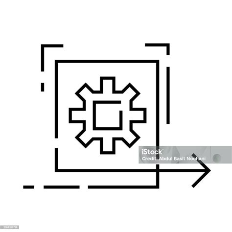 Agile Working Cog And Arrows Representing Flexible And Efficient Work