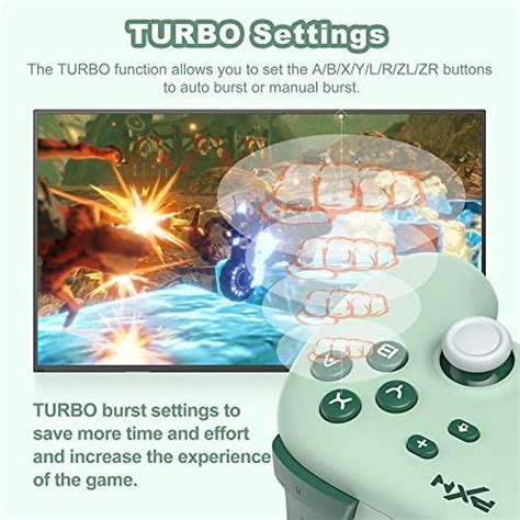 Controlador De Switch Pxn Inalámbrico Para Switch Lite Oled Con App Programable Turbo Gyro