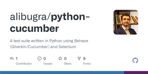 Github Alibugrapython Cucumber A Test Suite Written In Python Using