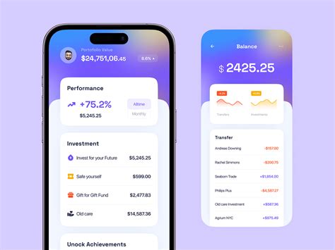 Finance App UI Design Behance