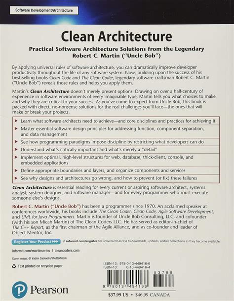 Clean Architecture A Craftsmans Guide To Software Structure And Desi Cavehubs