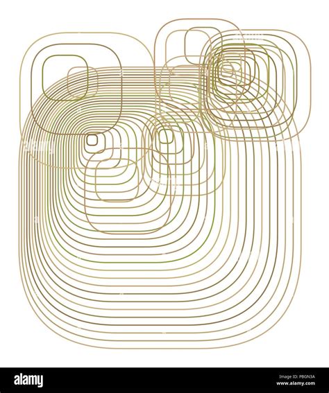 Abstract Geometric Background With Shape Of Rounded Rectangle Pattern Vector Illustration