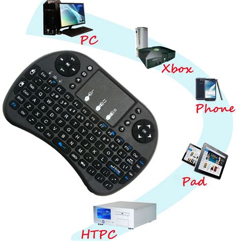 Mini Portable 2 4ghz Wireless Keyboard With Touchpad Keyboard Mouse Combo Support Raspberry Pi 3