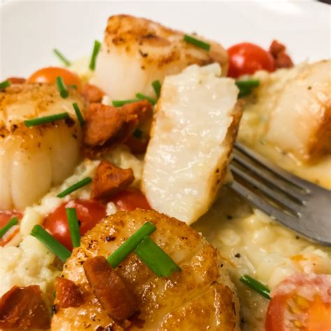 Seared Scallops On Corn Puree My Curated Tastes