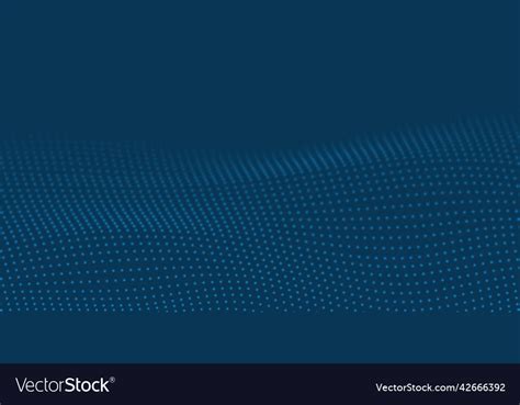 Abstract Blue Light Wave Dot Surface Pattern Vector Image