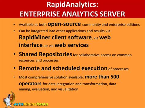 Rapidminer Rapidminerproducts Ppt